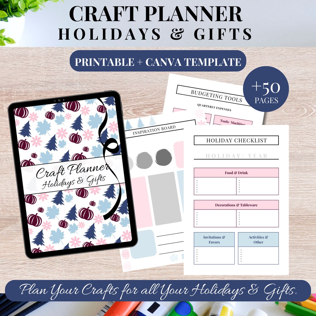 Printable DIY Holiday Event & Project Planner With Budget Tracker ...