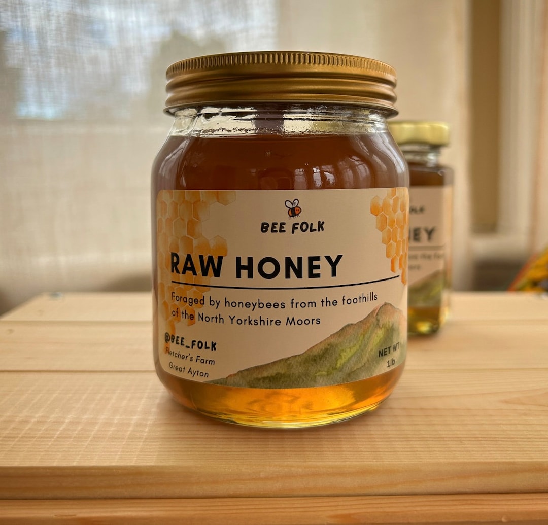Honey Raw Pure British Local Wildflower - Etsy UK