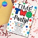 Time Two Party Birthday Invitation 2nd Birthday Party Invite Printable ...
