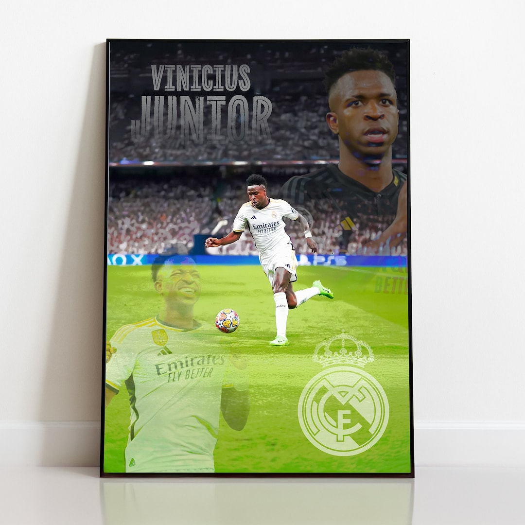 Vinicius Junior Poster, Fan Art Design, Home Dorm Decor, Digital ...