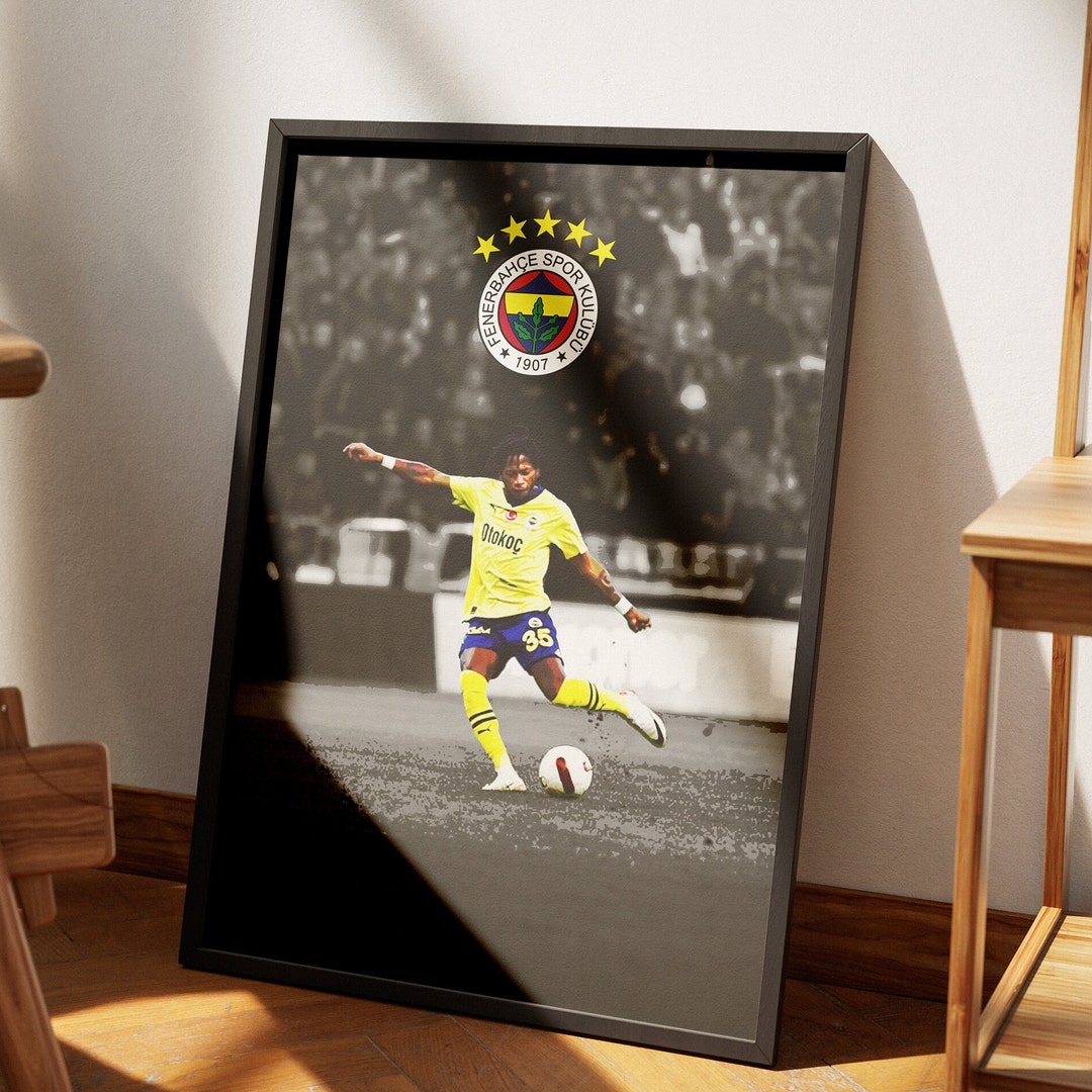 Fred Poster, Fener Poster, Retro Color Home Decor, Football Art Print ...
