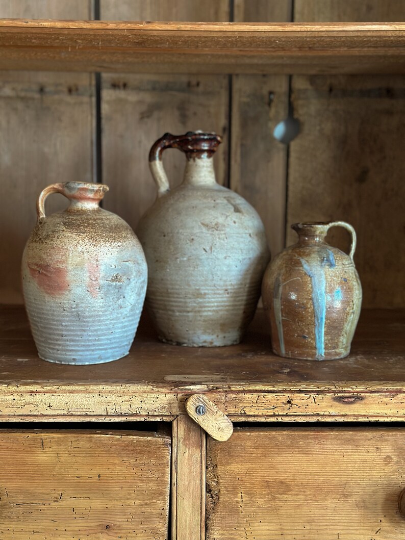 Antique French Provincial Earthenware Jugs and Pots - Etsy
