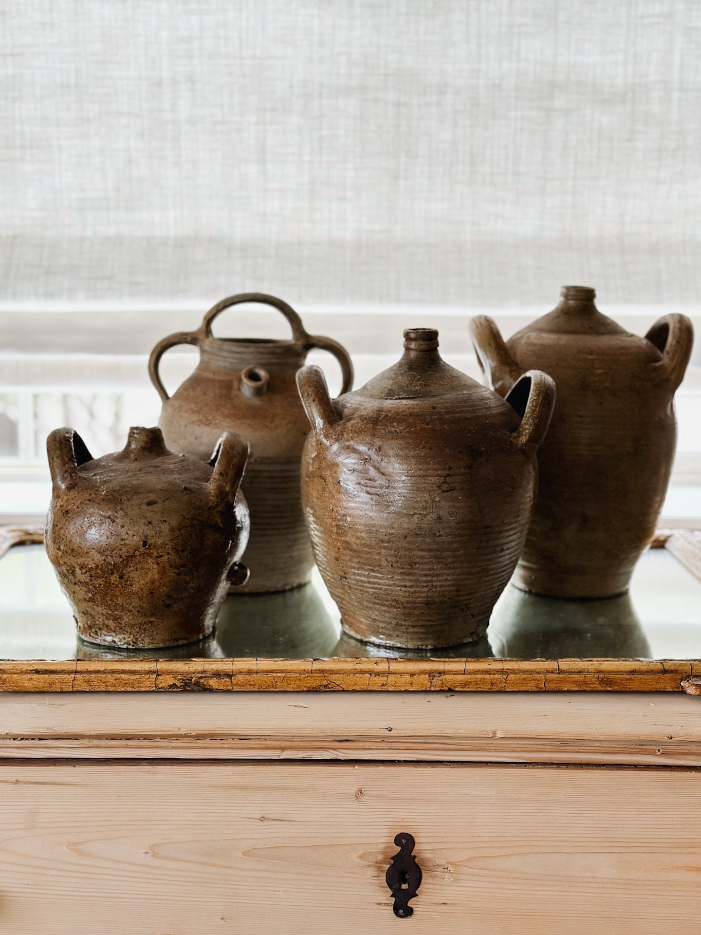Antique French Provincial Earthenware Jugs and Pots - Etsy
