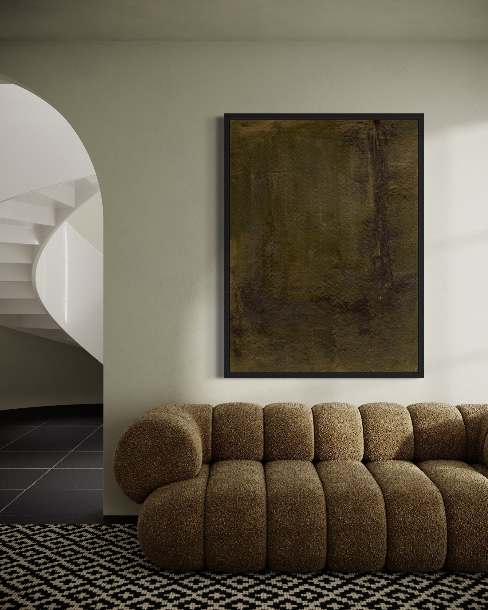 Olive Green Abstract Painting Digital Download - Etsy