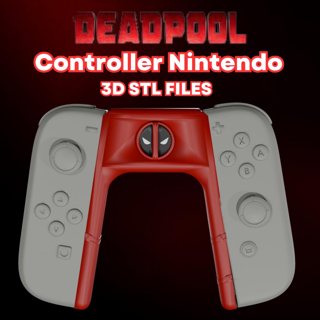 3D Deadpool Controller Nintendo, Deadpool Controller Nintendo, High ...