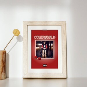 J. Cole Poster, Cole World, Album Cover, Work Out, Rap, Rapper, Rnb ...