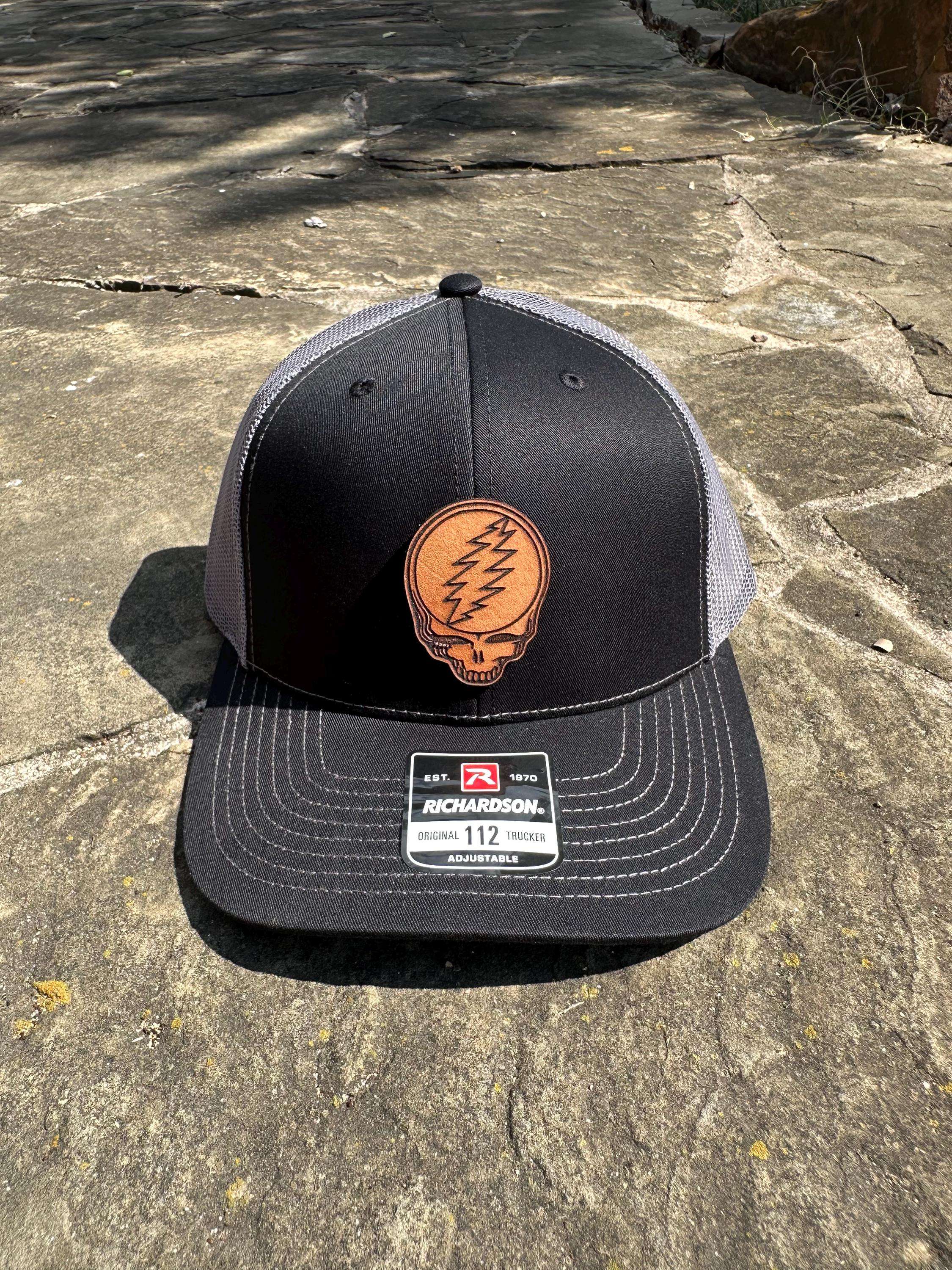 Grateful Dead | Steal Your Face Patch Hat | Laser Engraved | Genuine ...