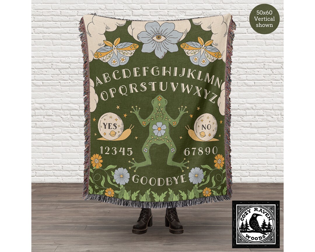 Goblin Animals Ouija Blanket Magic Frog Snails and Moths - Etsy