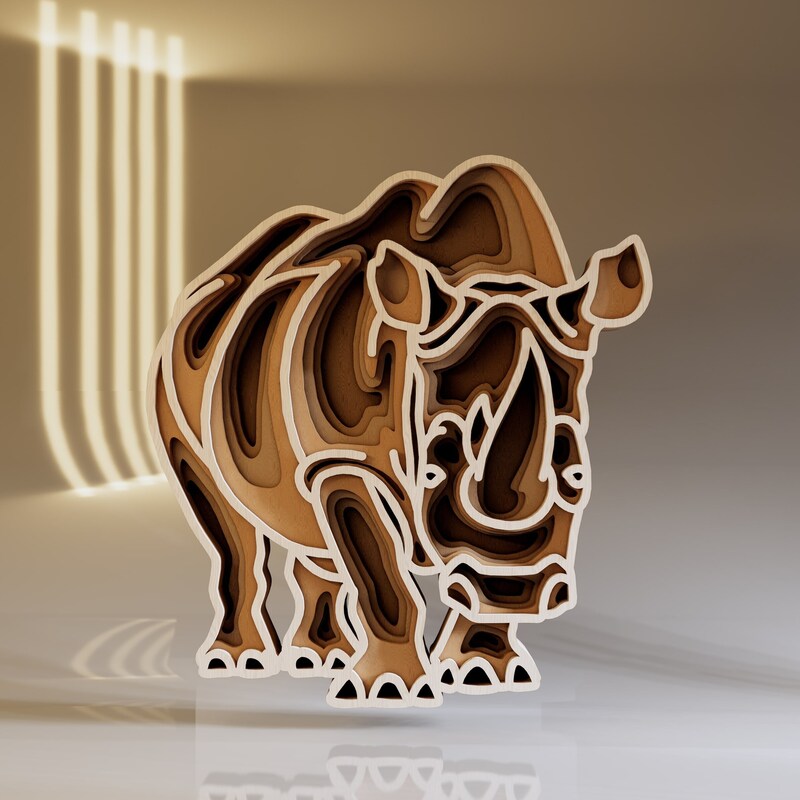 Rhinoceros Art - Etsy