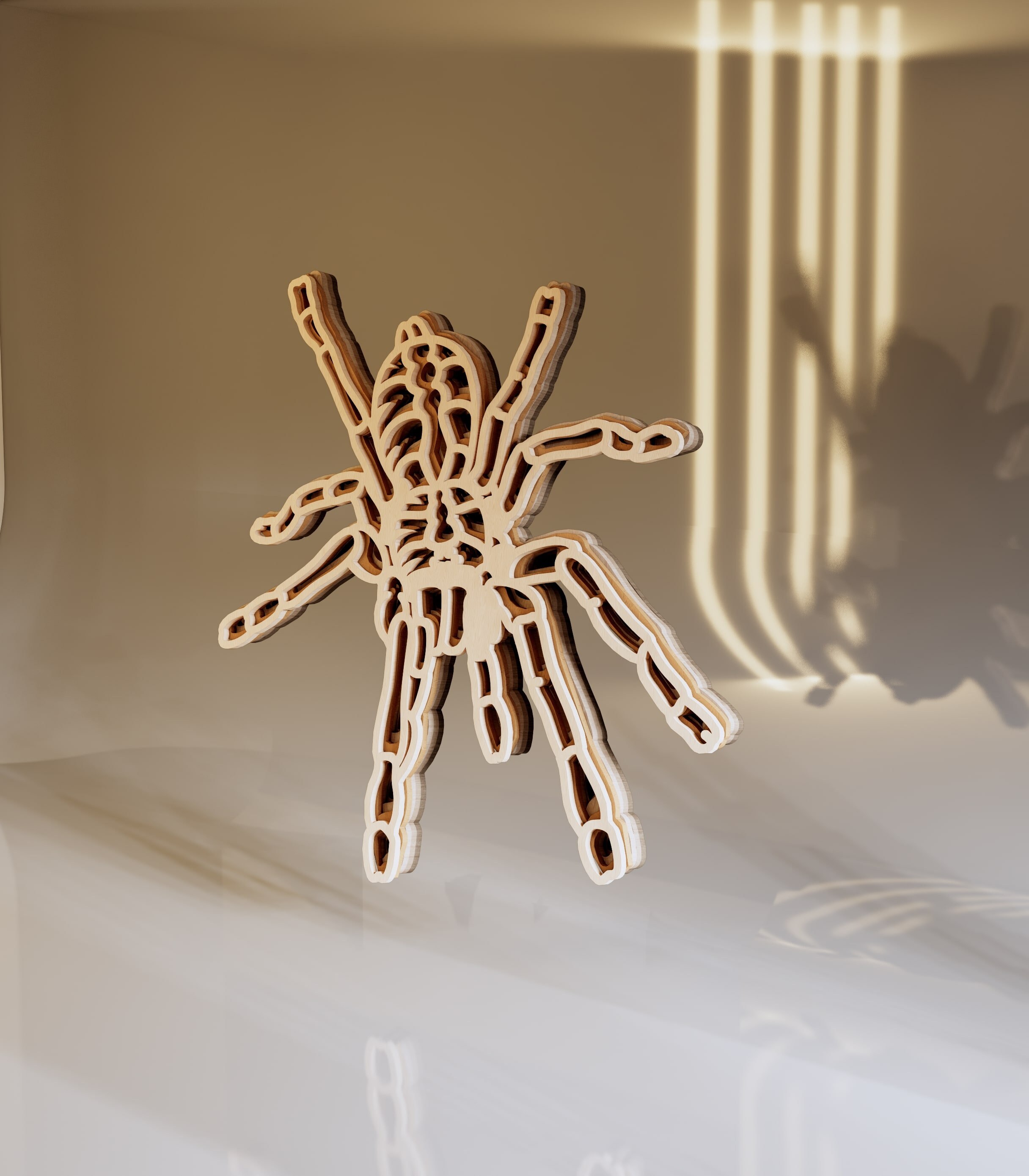 3D Spider SVG Multilayered File, Mandala Laser Cut Files, Home Decor ...