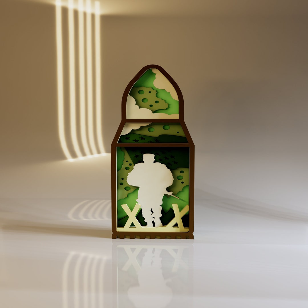 Military Army3d SVG File, Mandala for Crafters, Army Laser Cut Files ...