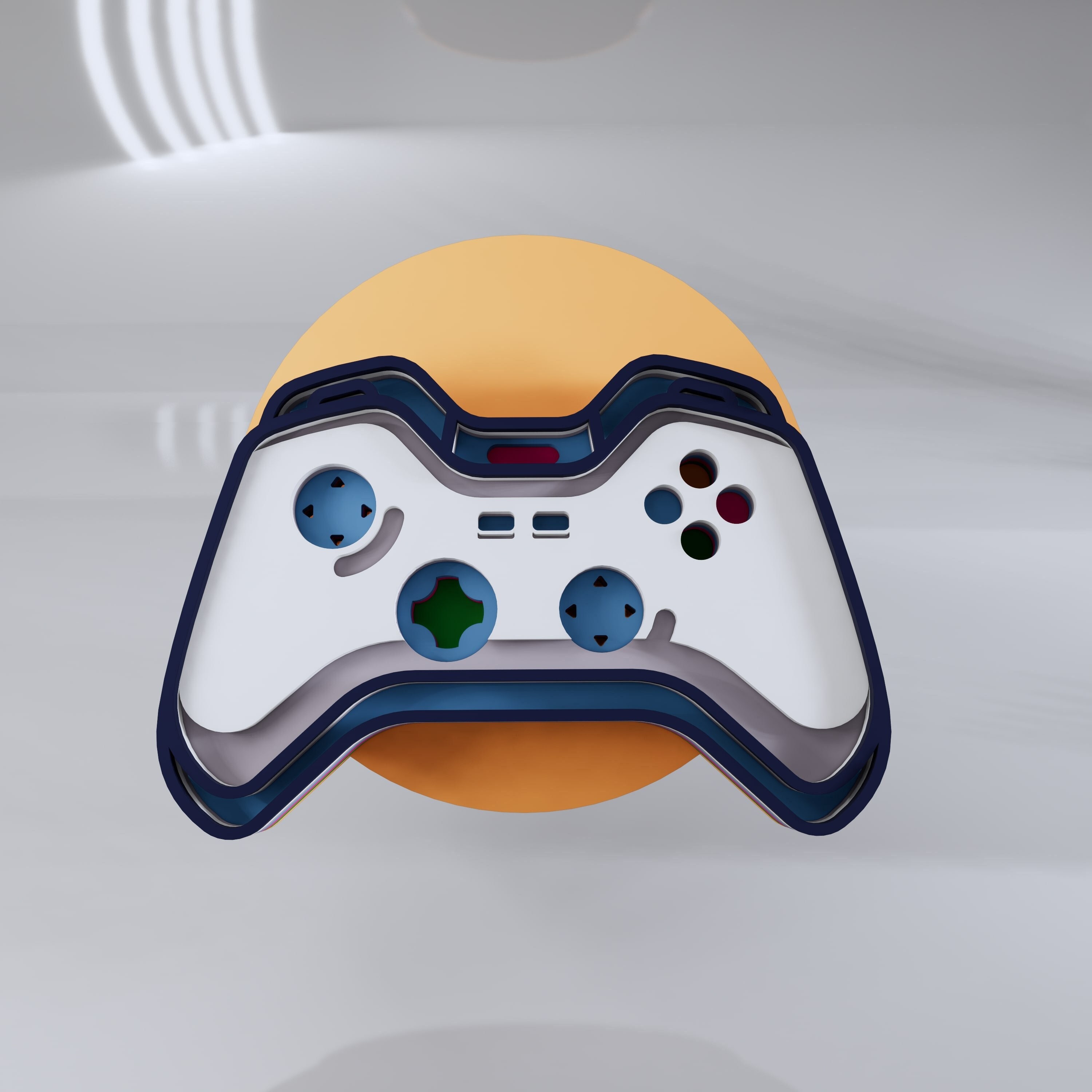 Game Controller 3D SVG File, Gamer Multilayer Design, Laser Cut Files ...