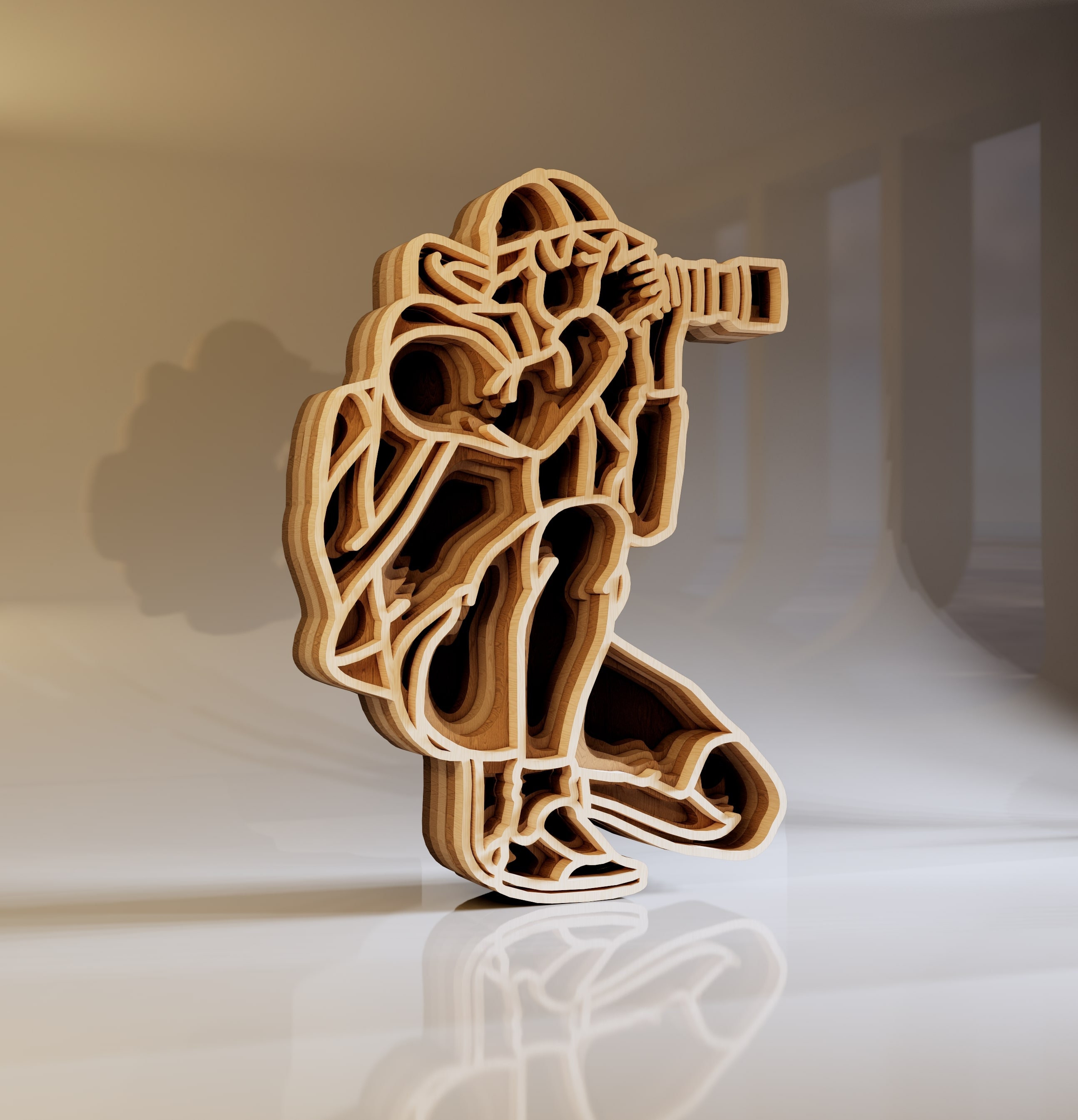 3D Photographer SVG Layered File, Laser Cut Files, Home Decor for ...