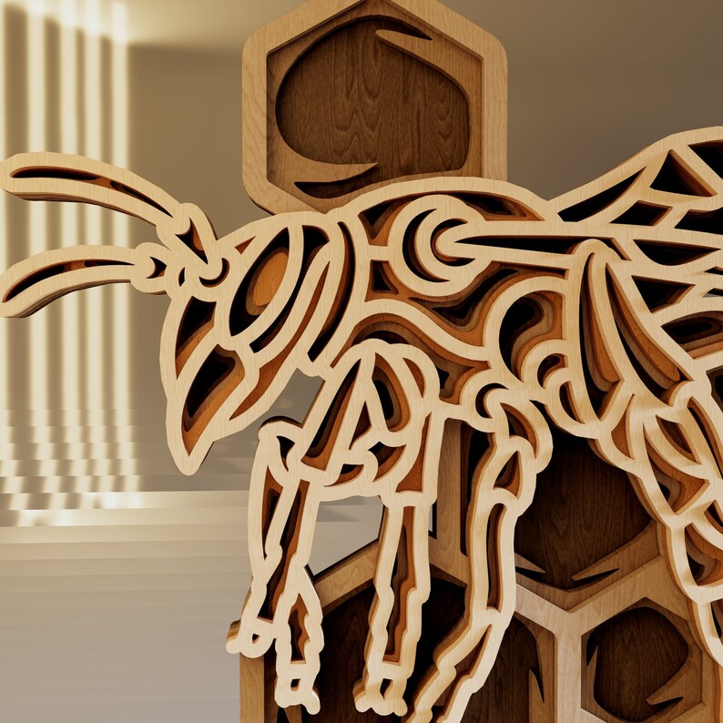 Wasp SVG Layered File Laser Cut Files Home Decor for Kids - Etsy