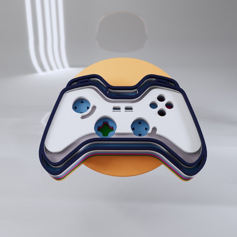 Game Controller 3D SVG File, Gamer Multilayer Design, Laser Cut Files ...