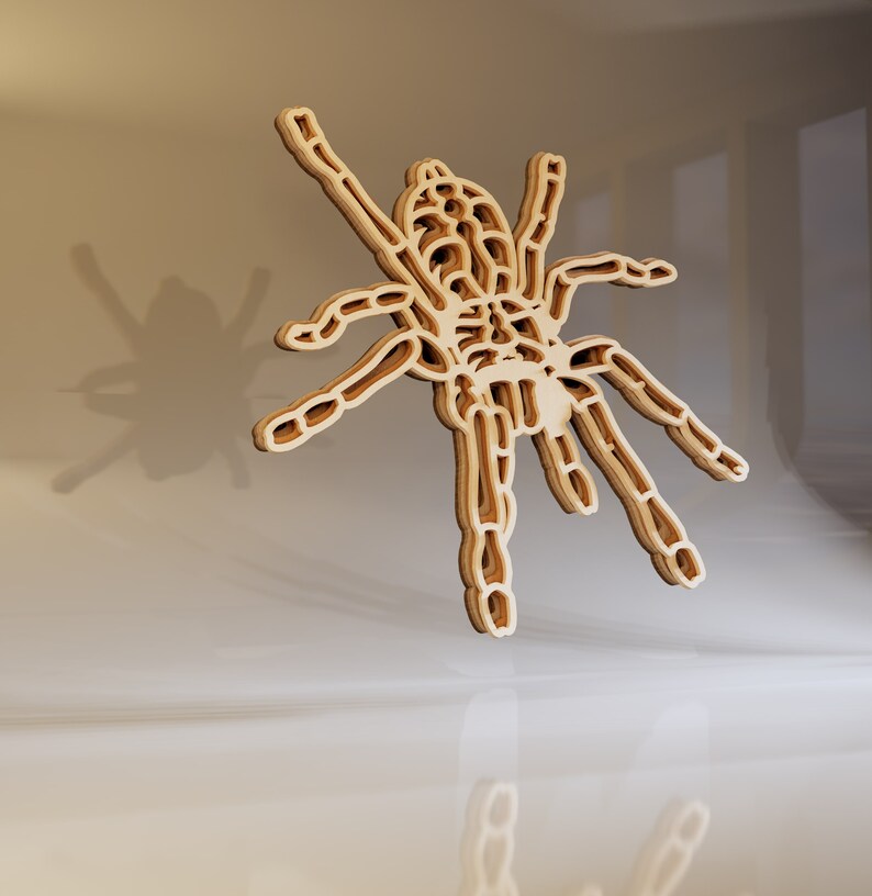 3D Spider SVG Multilayered File, Mandala Laser Cut Files, Home Decor ...