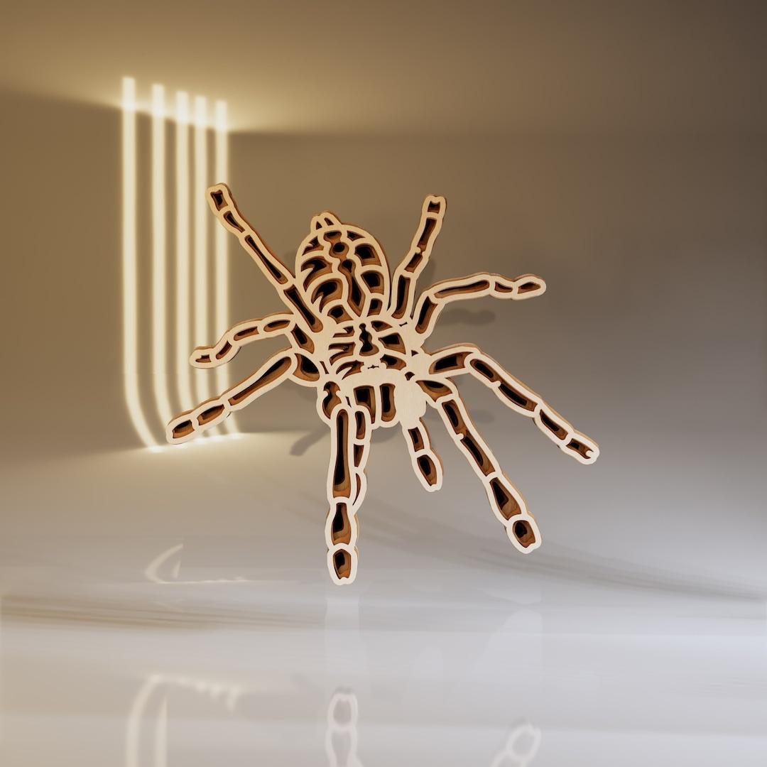 3D Spider SVG Multilayered File, Mandala Laser Cut Files, Home Decor ...