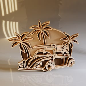 Travel 3D Layered SVG Laser Cut File, Traveling Craft Gift, Digital ...