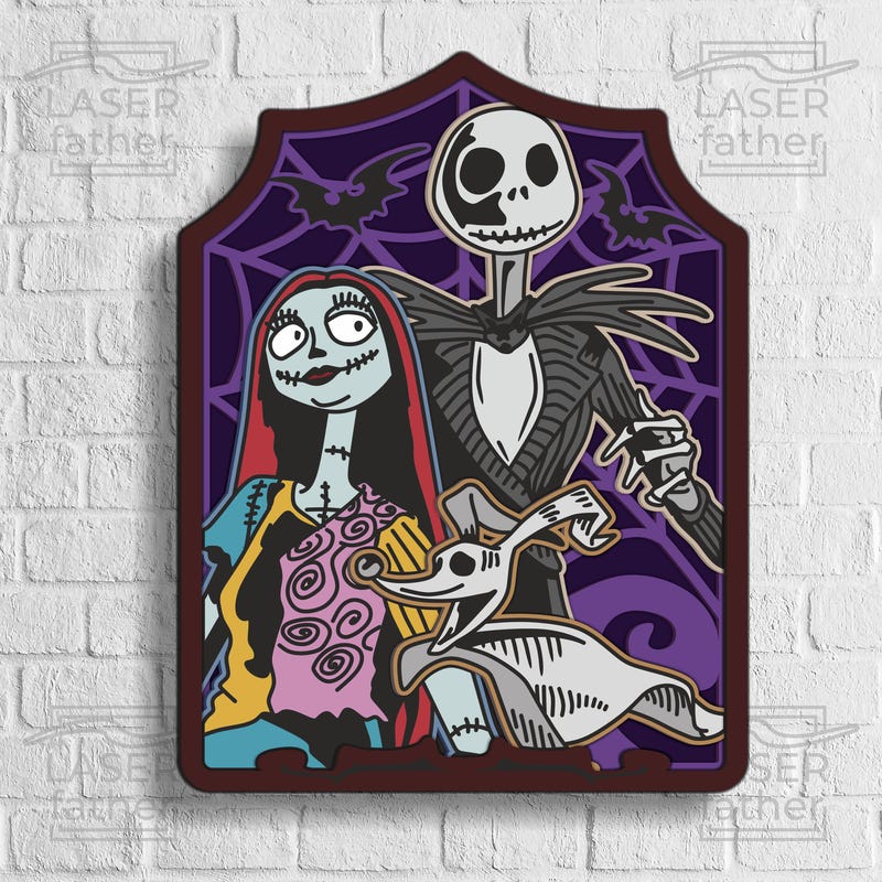 3d File Jack and Sally - Etsy