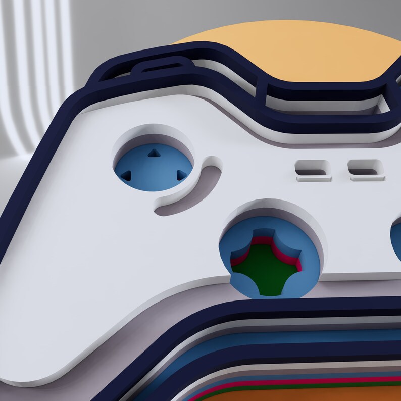 Game Controller 3D SVG File, Gamer Multilayer Design, Laser Cut Files ...