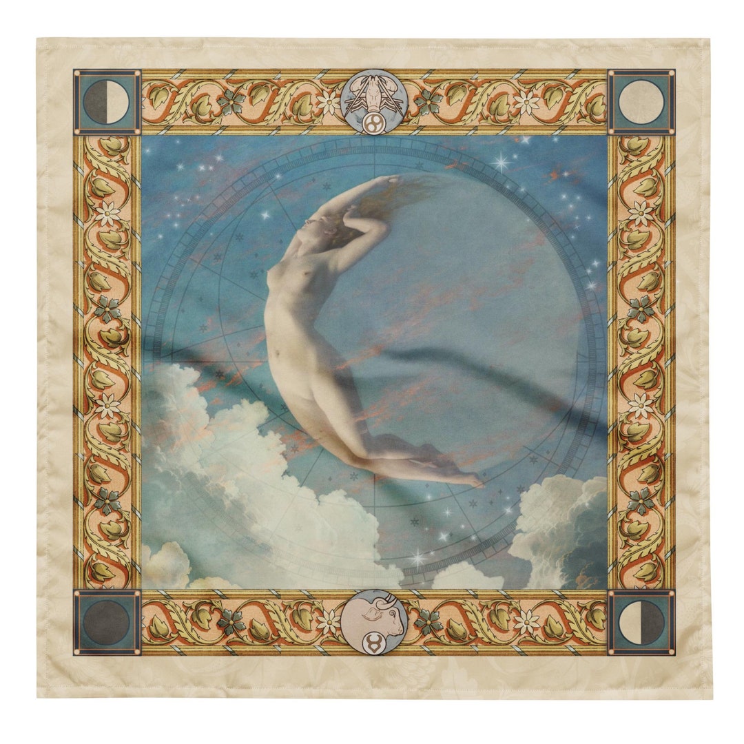 Selene Tarot Cloth | Honoring the Goddess of the Moon - Etsy