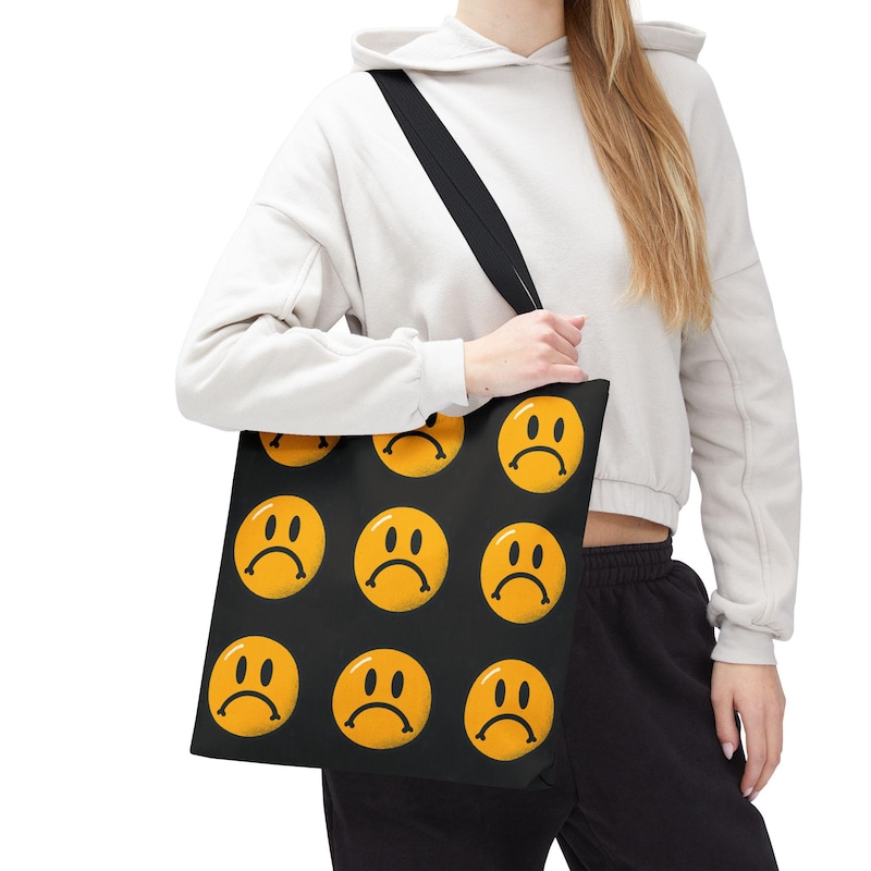 Sad Face Bag - Etsy