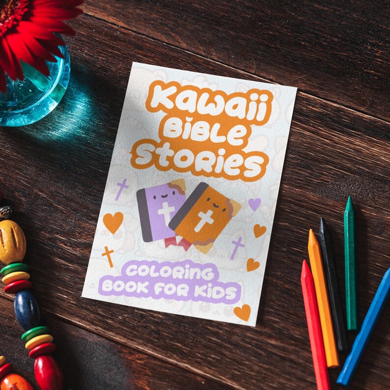 Coloring Kawaii Bible Stories for Kids Christian New and Old Testament ...