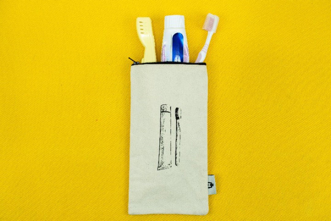 Waterproof Gabardine Toothbrush Toothpaste Travel Case,zippered ...