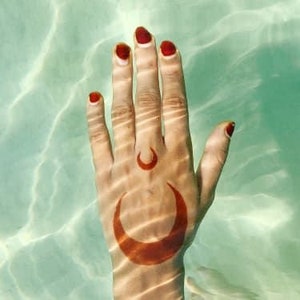 Moon Shape, Modern Henna Stencils Easy to Apply - Etsy