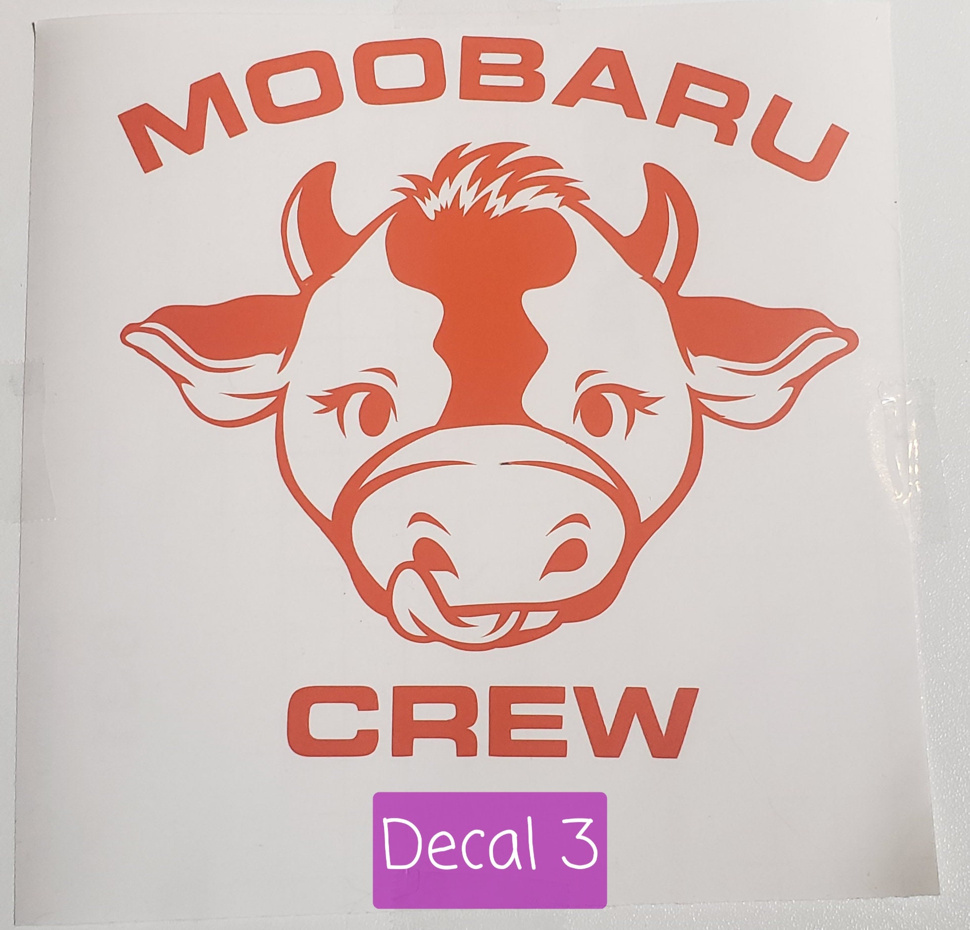 Moo Moo Subie Decals - Etsy