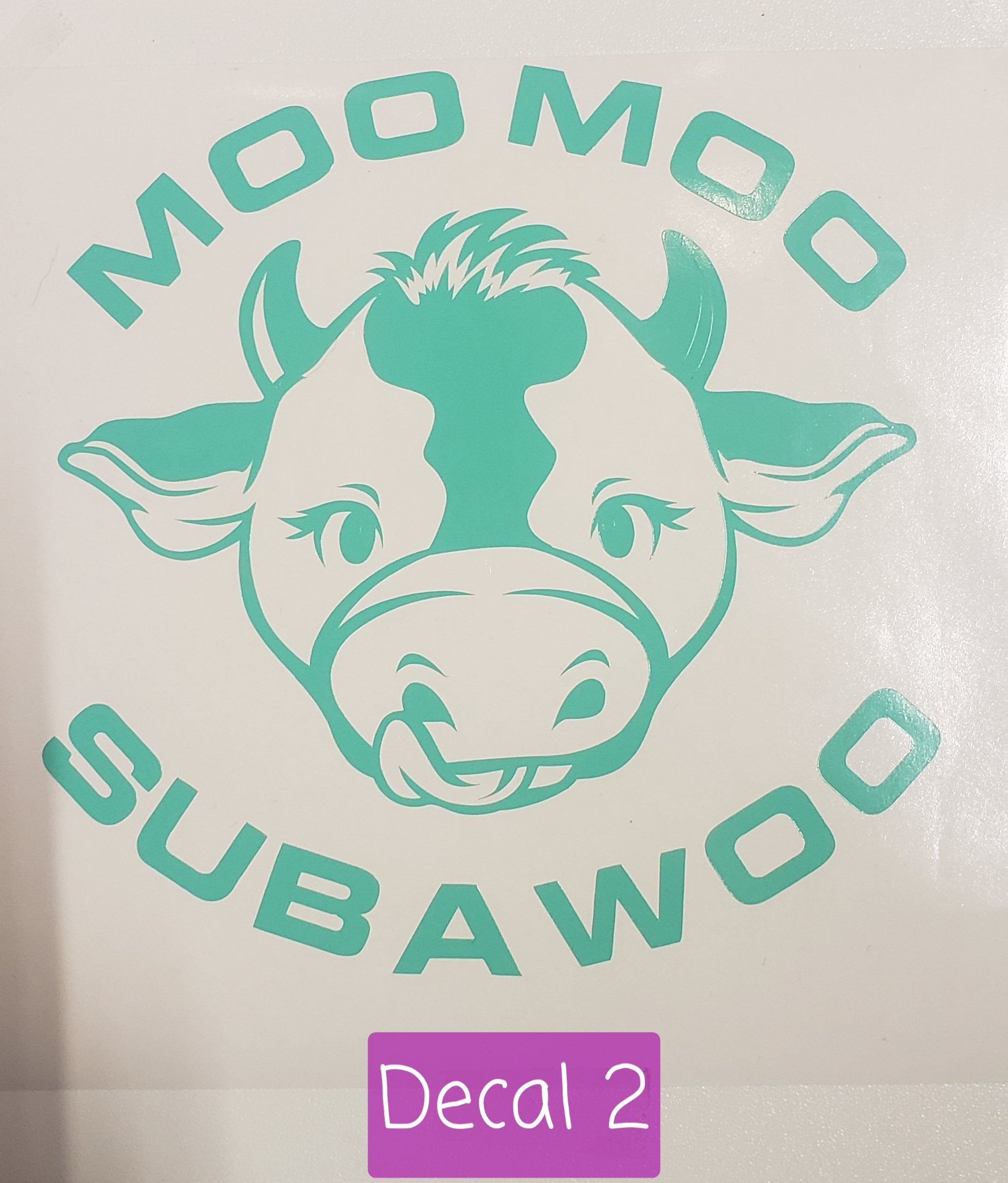 Moo Moo Subie Decals - Etsy