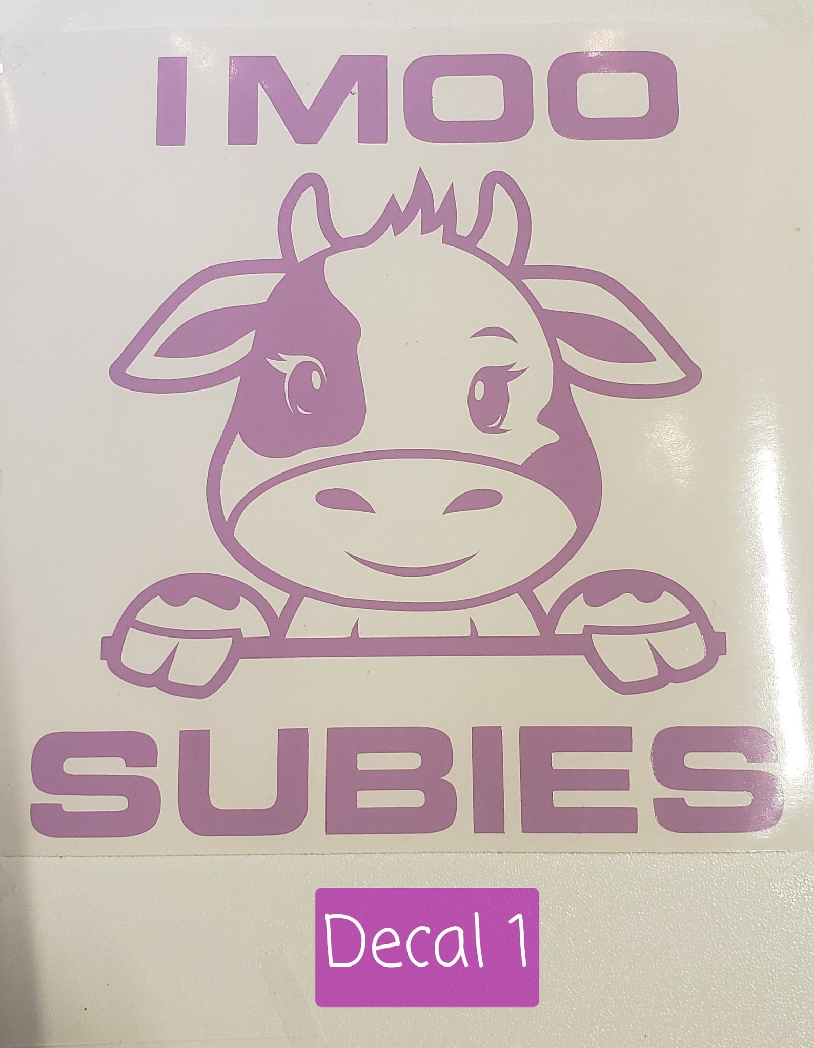 Moo Moo Subie Decals - Etsy