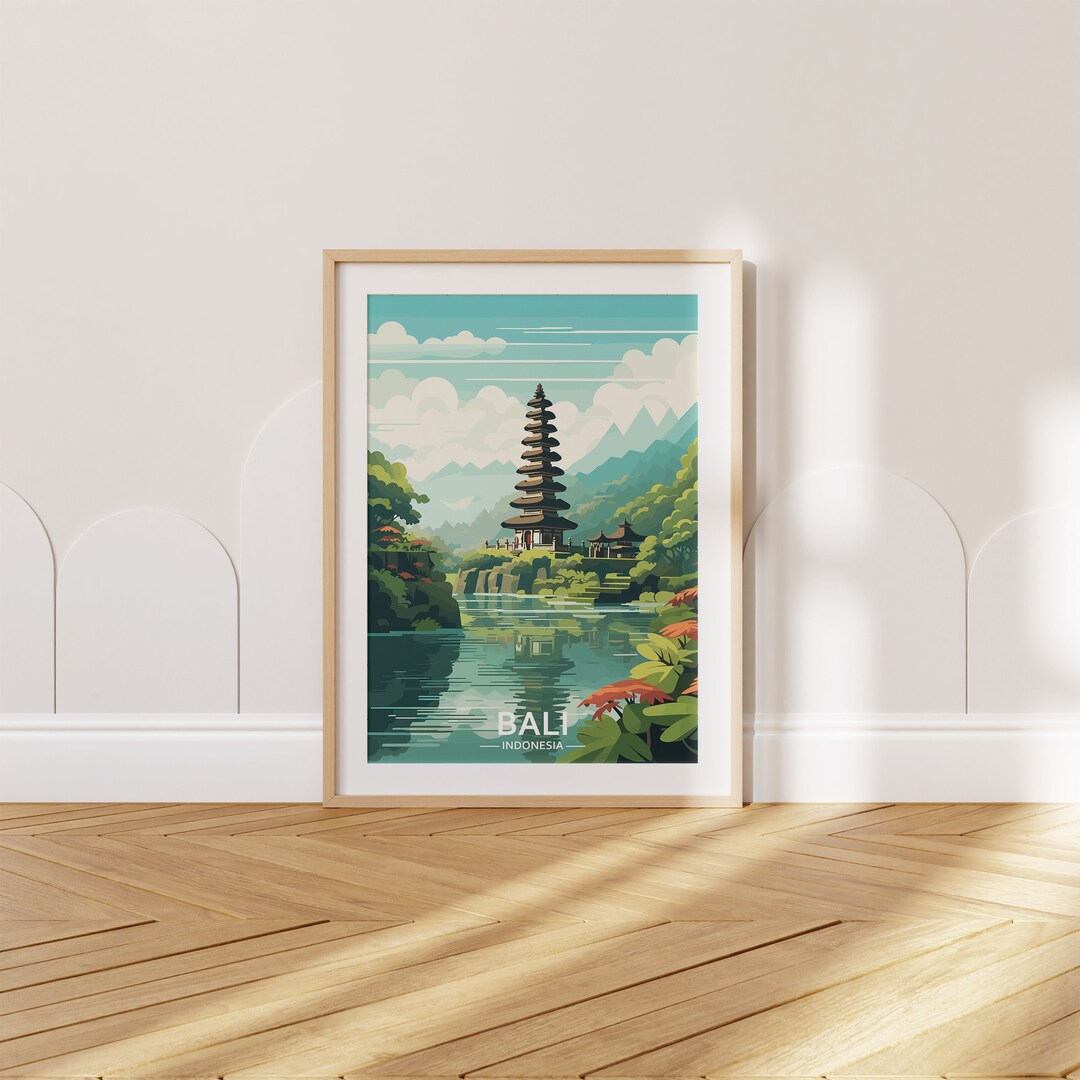 Bali Travel Poster Bali Travel Print Indonesia Travel Poster Indonesia ...