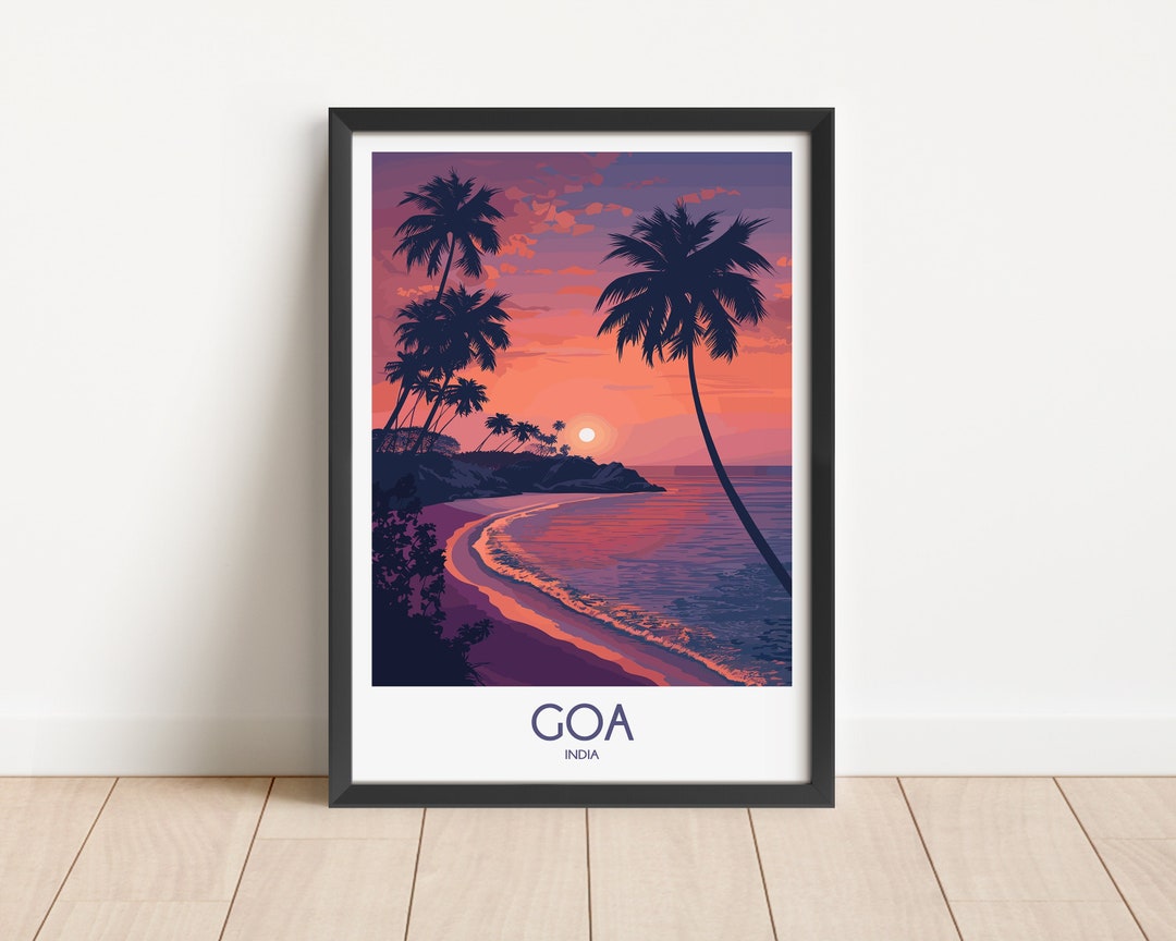 Goa Travel Poster Goa Travel Print India Travel Poster India Travel ...