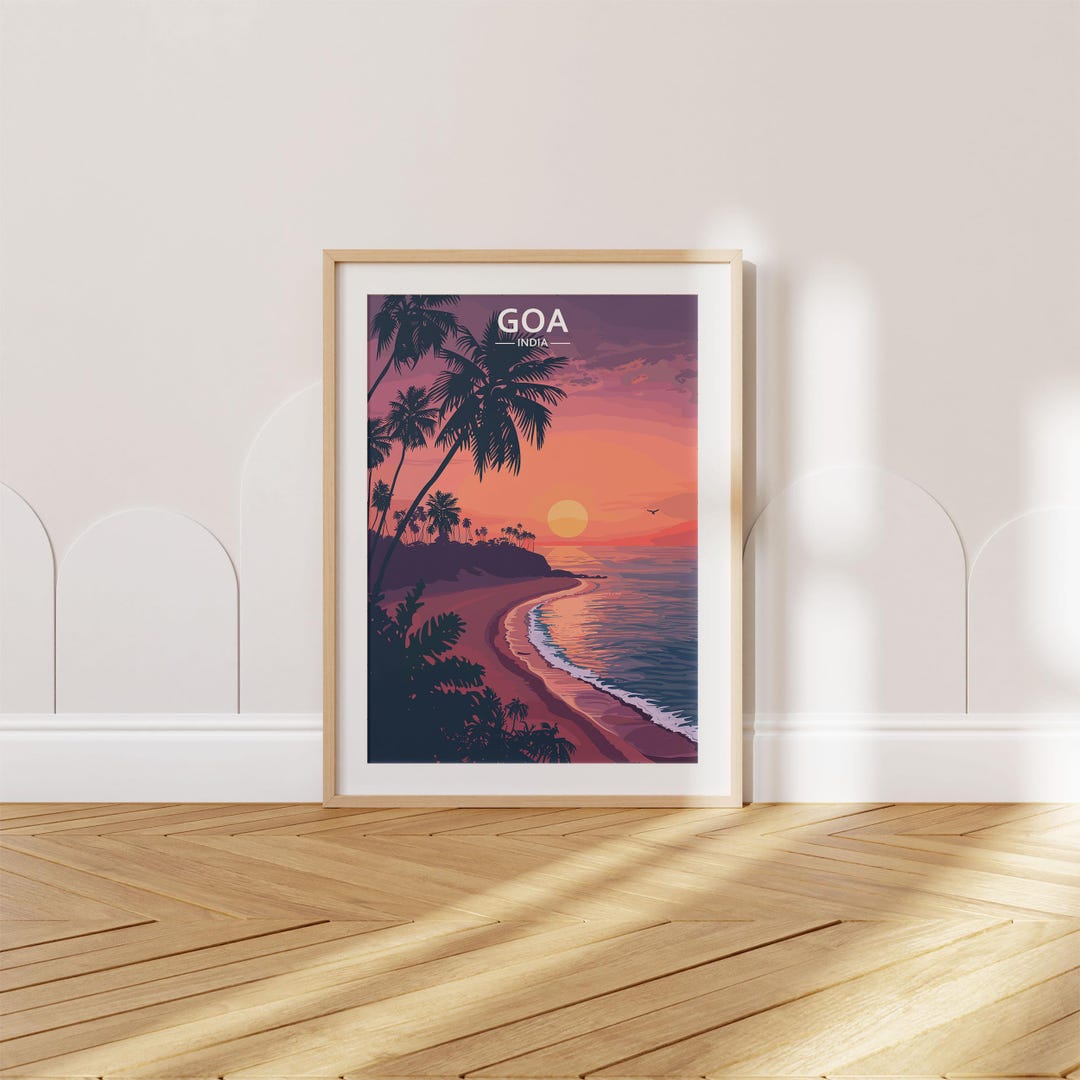 Goa Travel Poster Goa Travel Print India Travel Poster India Travel ...