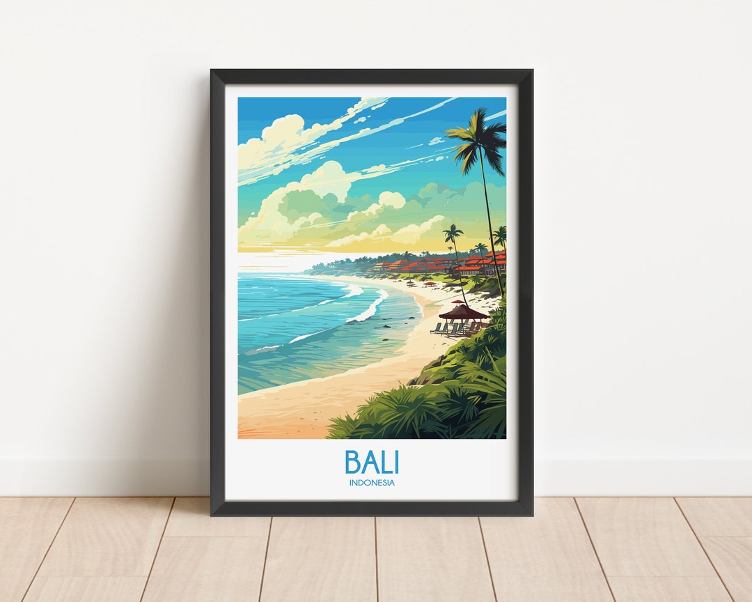 Bali Travel Poster Bali Travel Print Indonesia Travel Poster Indonesia ...