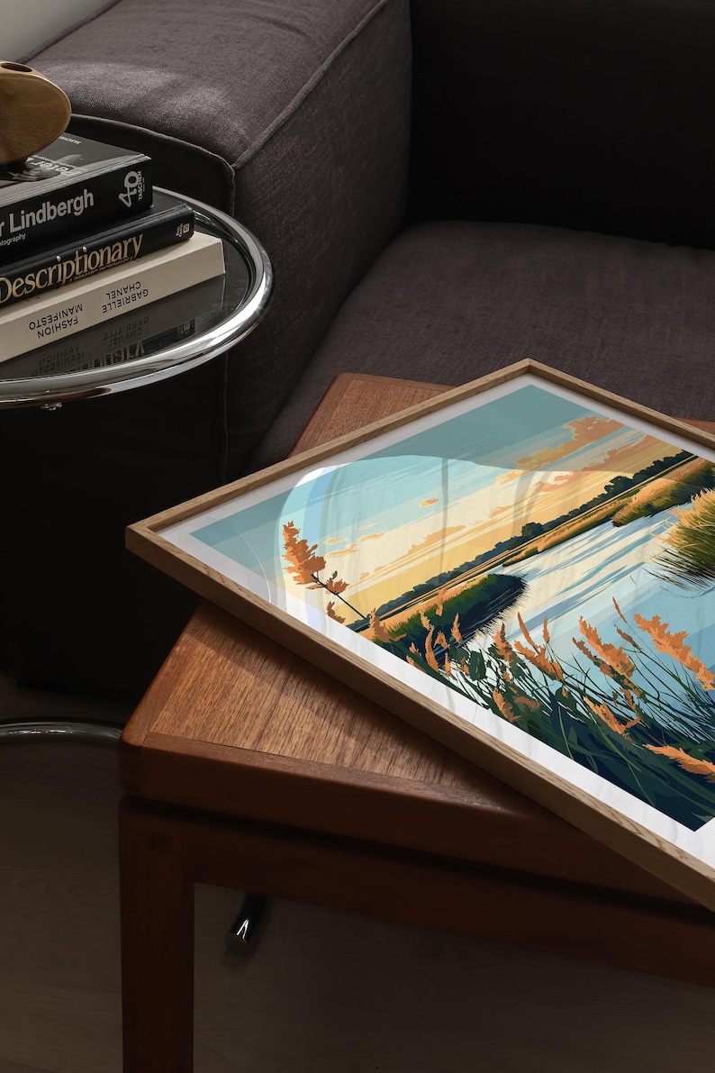 The Fens, Cambridgeshire Travel Poster Art Print - Etsy