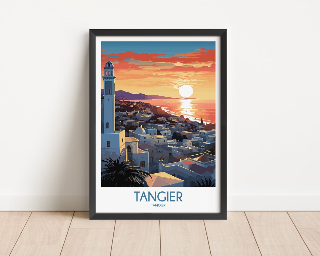 Tangier Travel Poster Tangier Travel Print Morocco Travel Poster ...