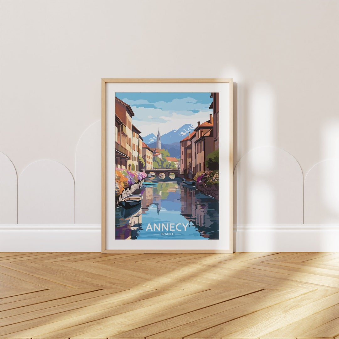 Annecy Travel Poster Annecy Travel Print France Travel Poster France ...