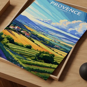 Provence Travel Poster Provence Travel Print France Travel Poster ...