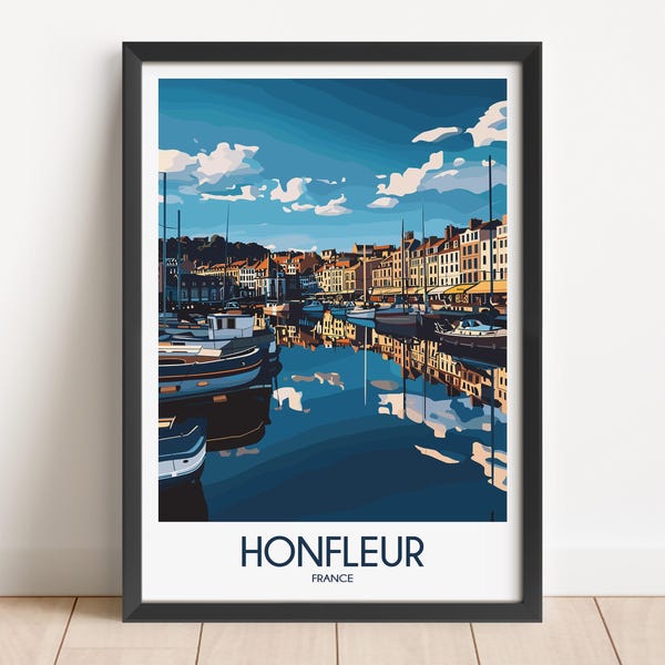 Honfleur Poster - Etsy UK