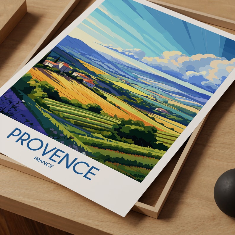 Provence Travel Poster Provence Travel Print France Travel Poster ...