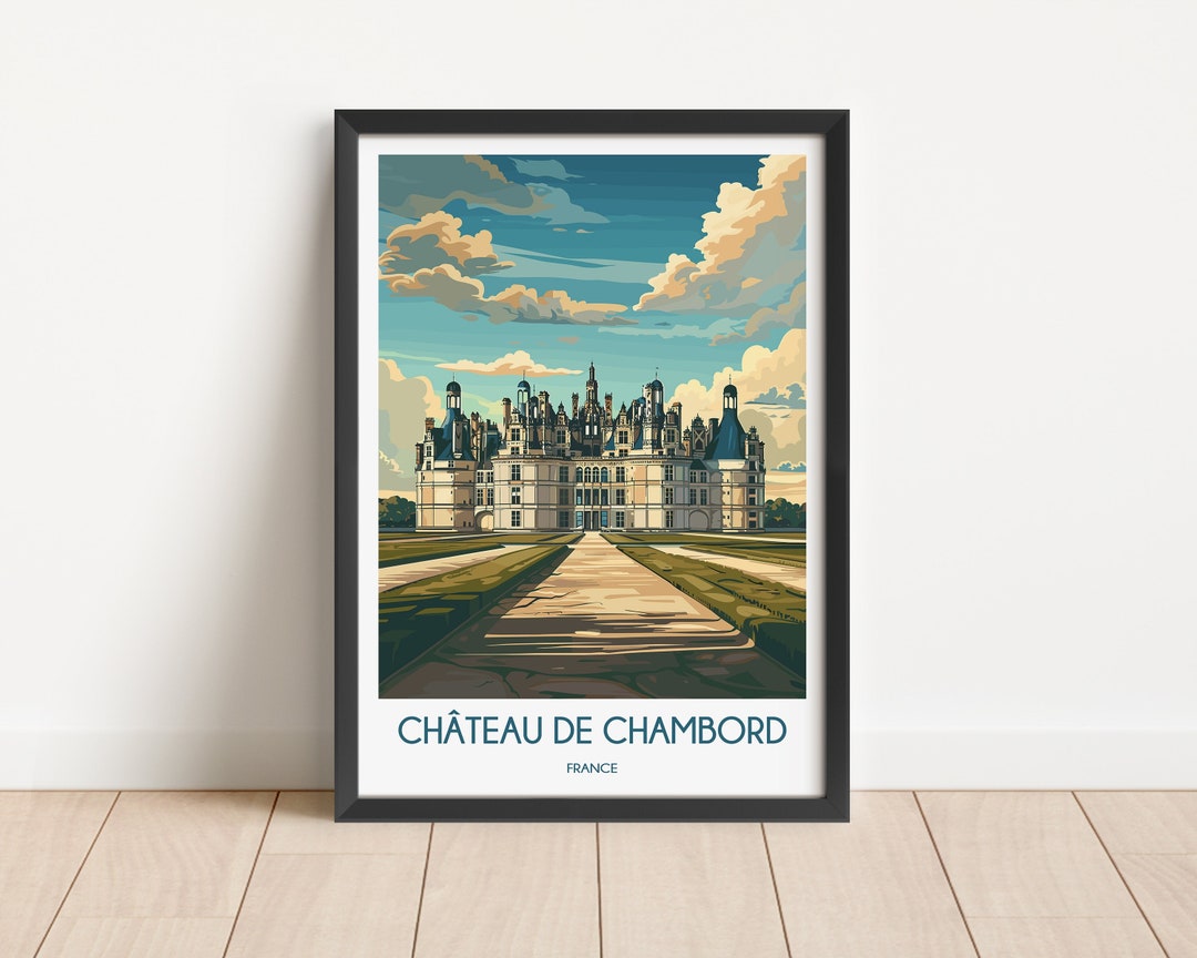 Chateau De Chambord Travel Poster Chateau De Chambord Travel Print ...