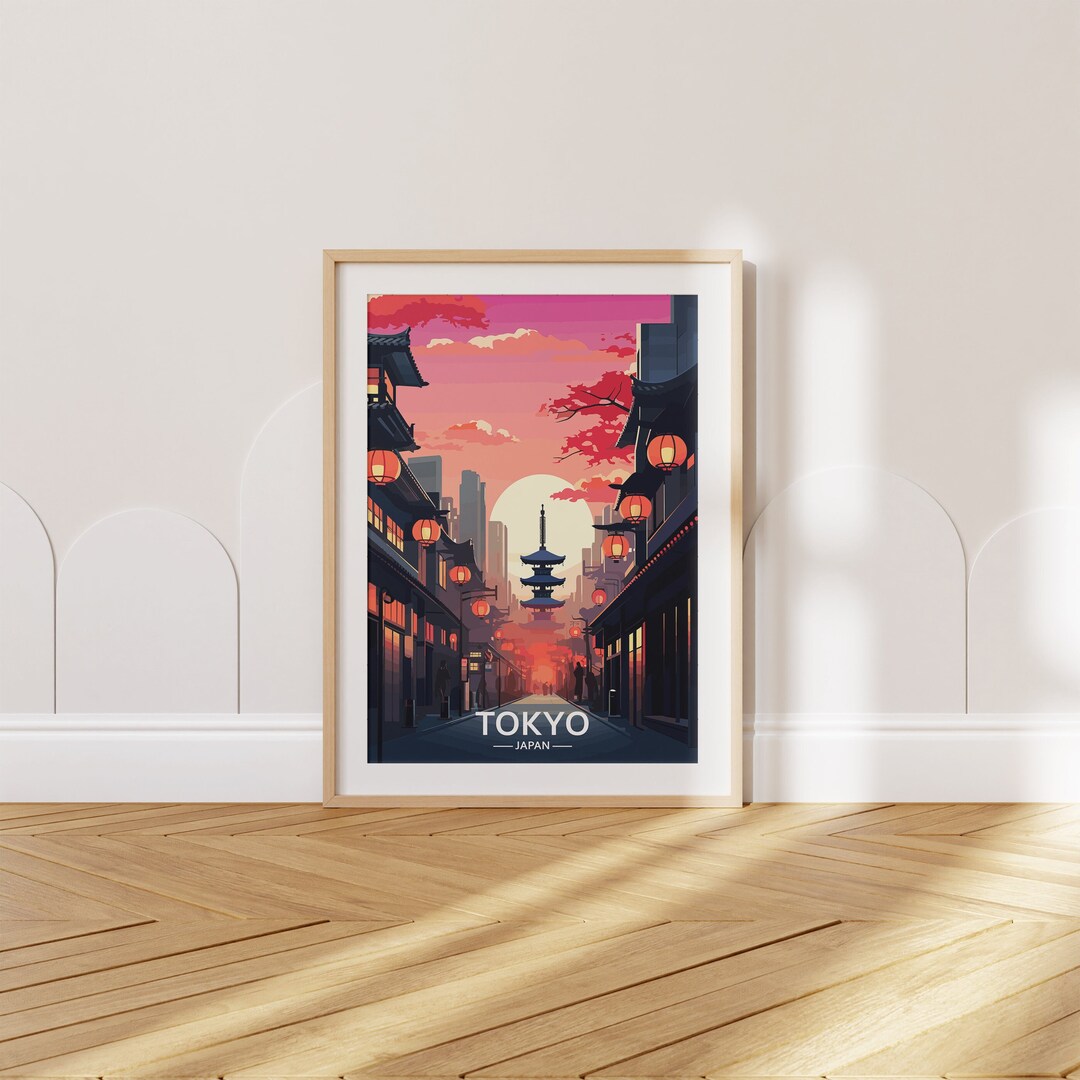 Tokyo Travel Poster Tokyo Travel Print Japan Travel Poster Japan Travel ...