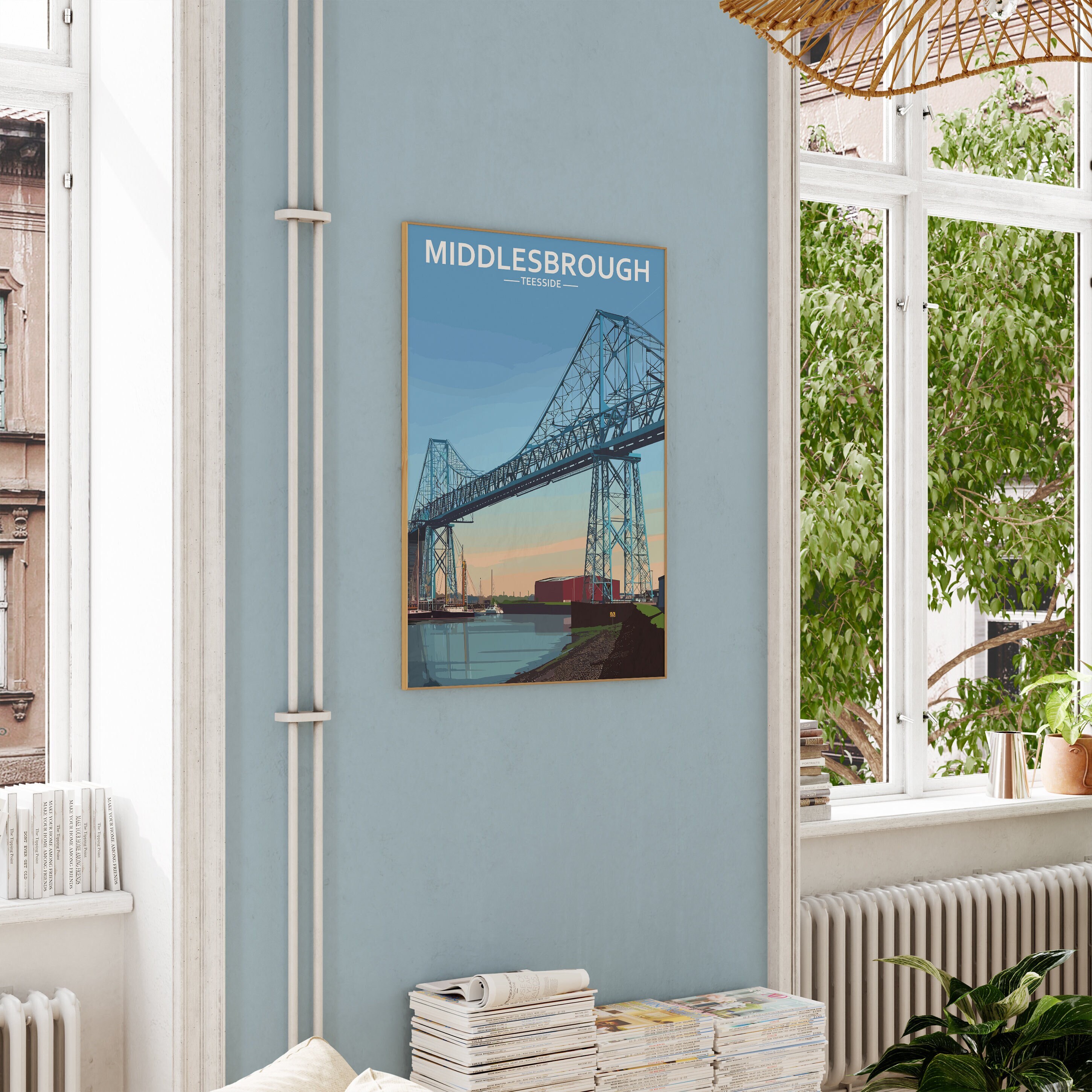 Middlesbrough Travel Poster: Teesside Print, Wall Art Decor - Etsy
