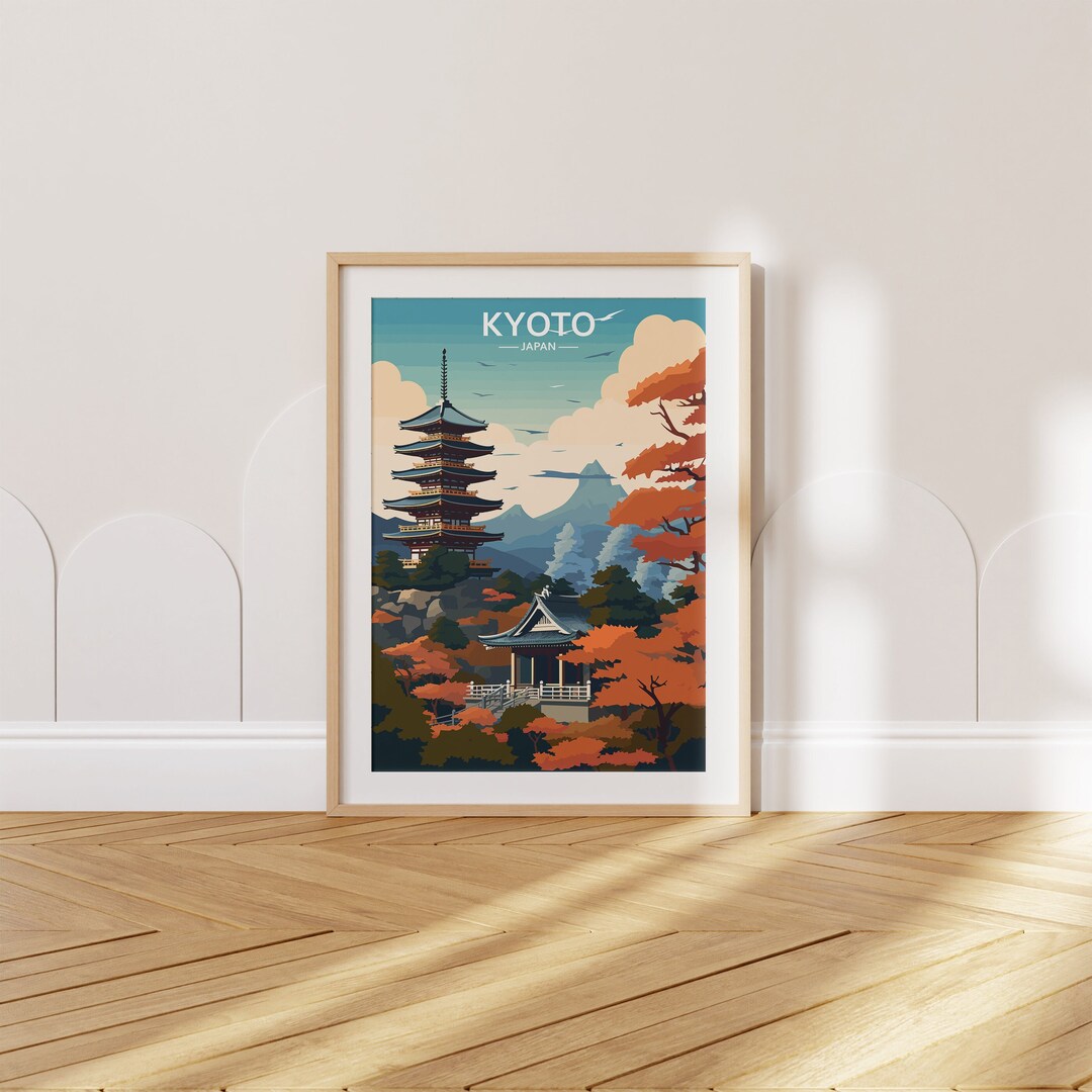 Kyoto Travel Poster Kyoto Travel Print Japan Travel Poster Japan Travel ...