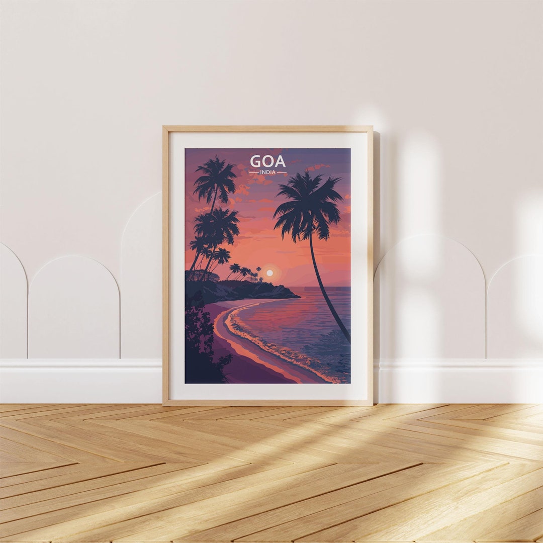 Goa Travel Poster Goa Travel Print India Travel Poster India Travel ...