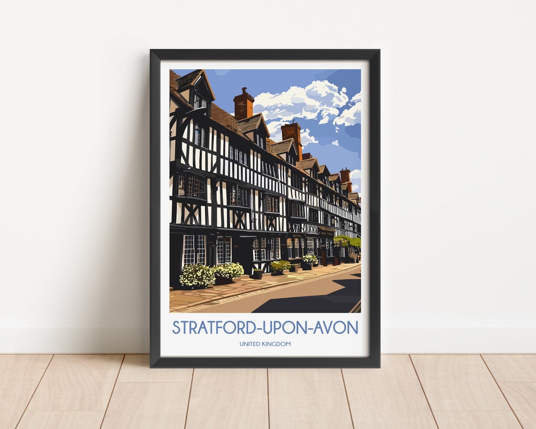 Stratford-Upon-Avon Travel Poster Stratford-Upon-Avon Travel Print ...
