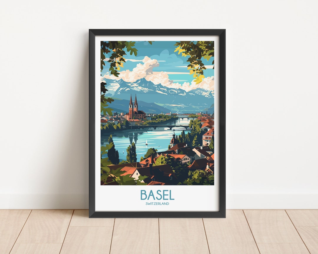 Basel Travel Poster Basel Travel Print Switzerland Travel Poster ...