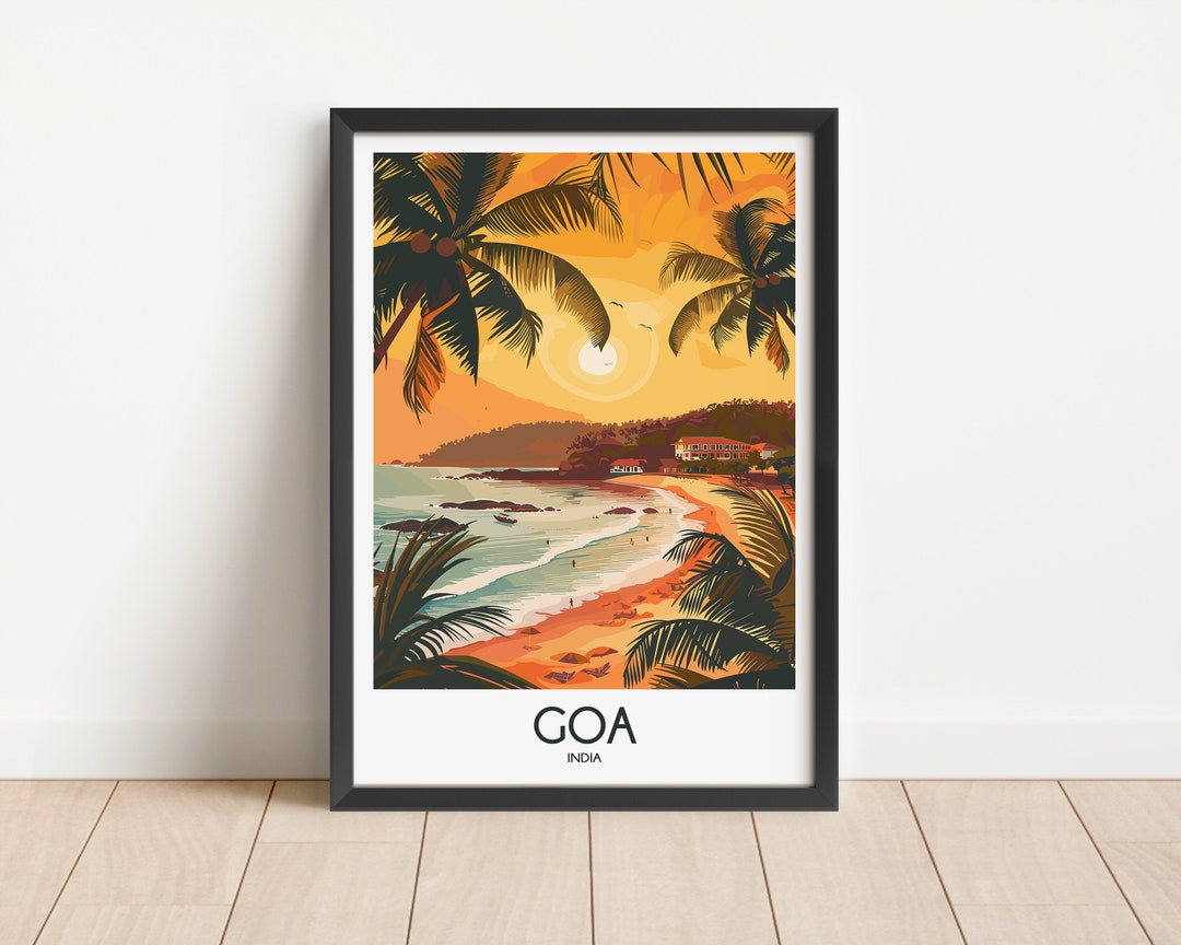 Goa Reise Poster Goa Reise Poster Indien Reise Poster Indien Reise ...